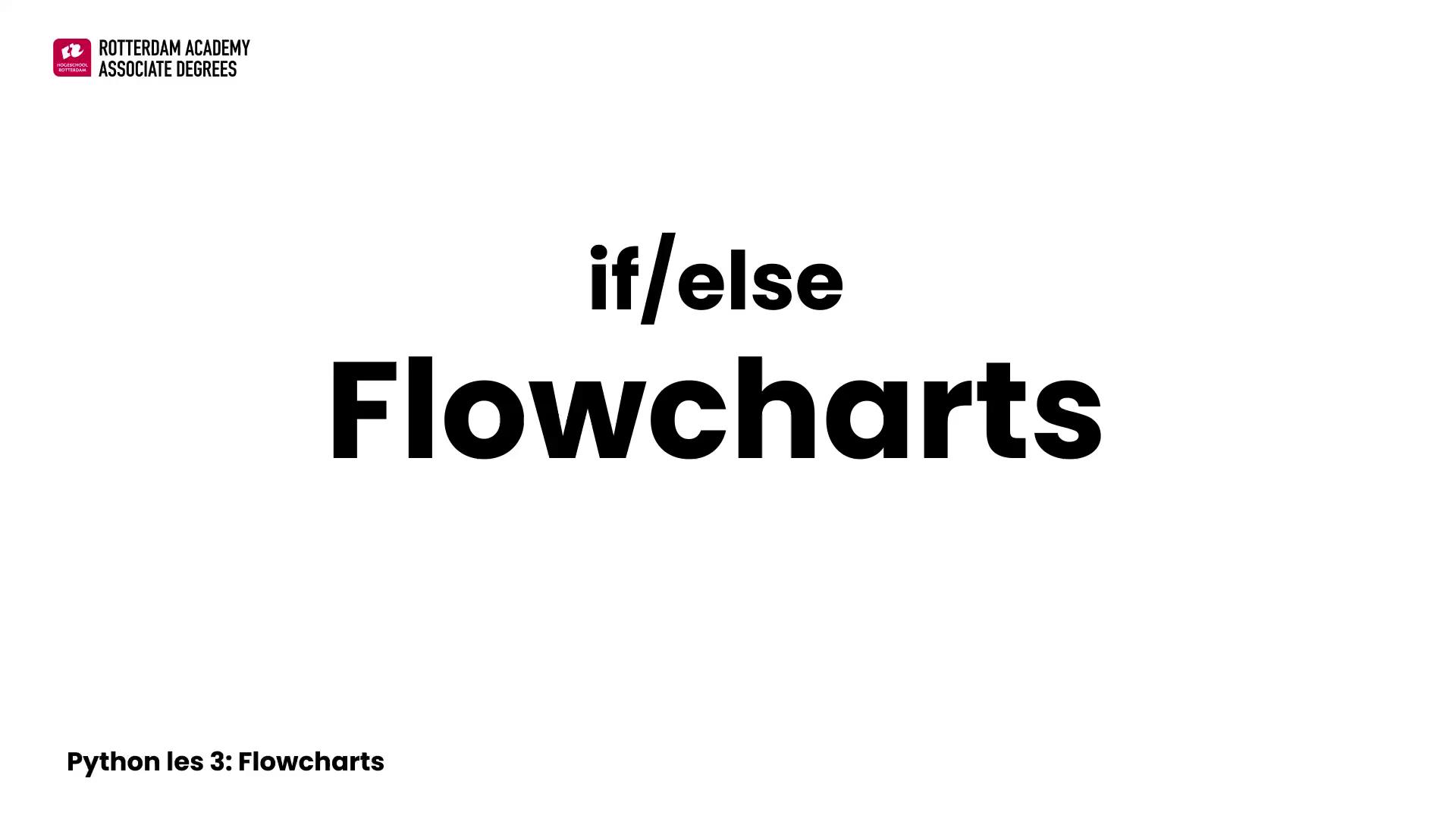 Python les 3 - flowchart
