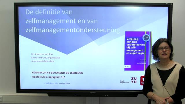 Kennisclip H 1.3 De definitie van zelfmanagement en ...