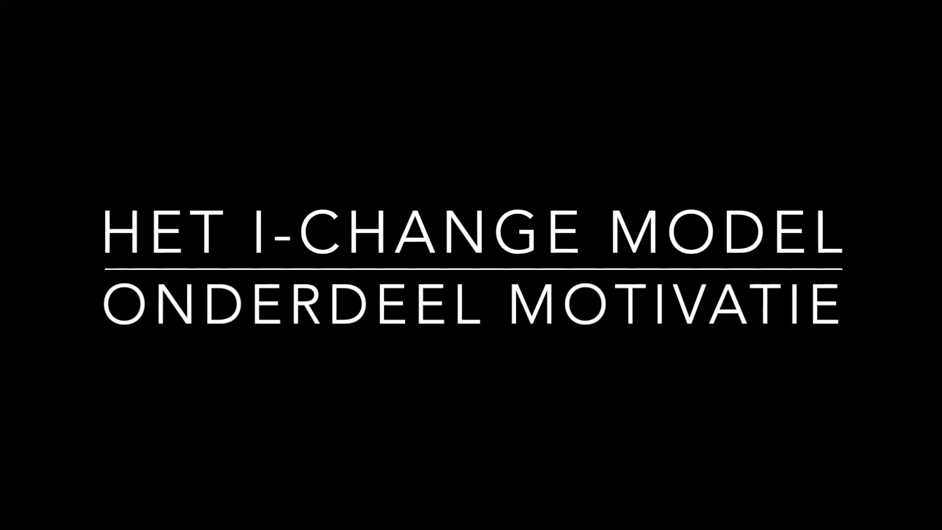 Jaar 1 thema 2 I-change model